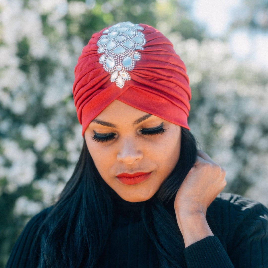 Women's Elegant Luxury Rhinestones Headwrap Turban Classy - Etsy