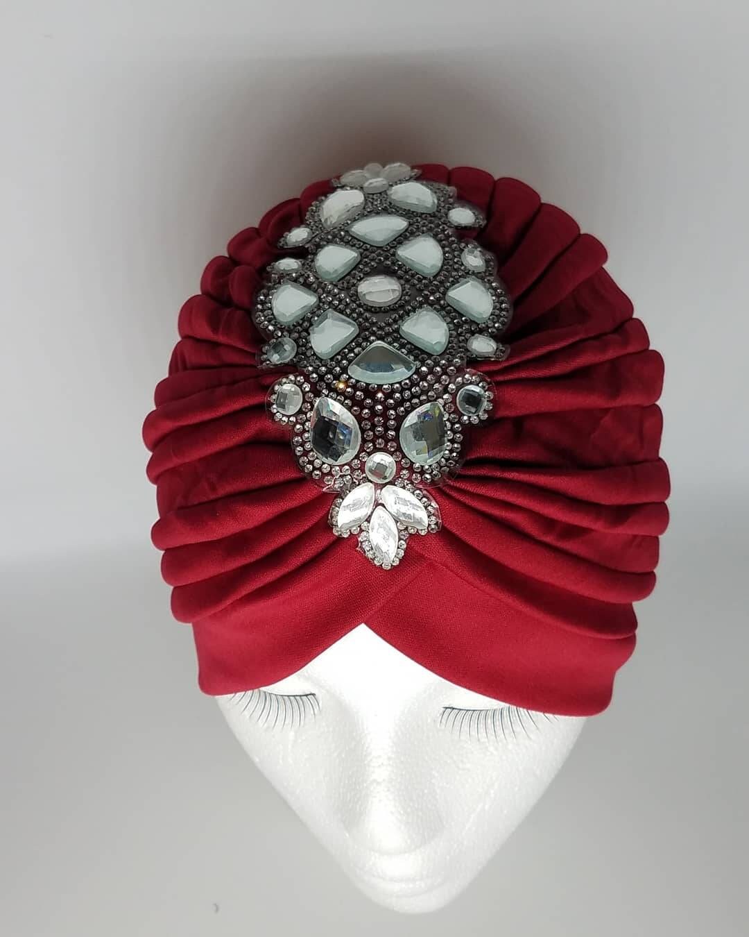Women's Elegant Luxury Rhinestones Headwrap Turban Classy - Etsy