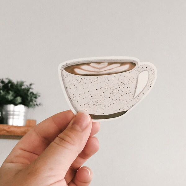 Latte Sticker - Etsy