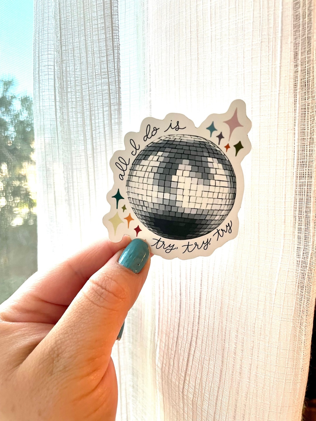 Mirrorball Sticker Disco Ball Sticker Eras Tour Inspired - Etsy