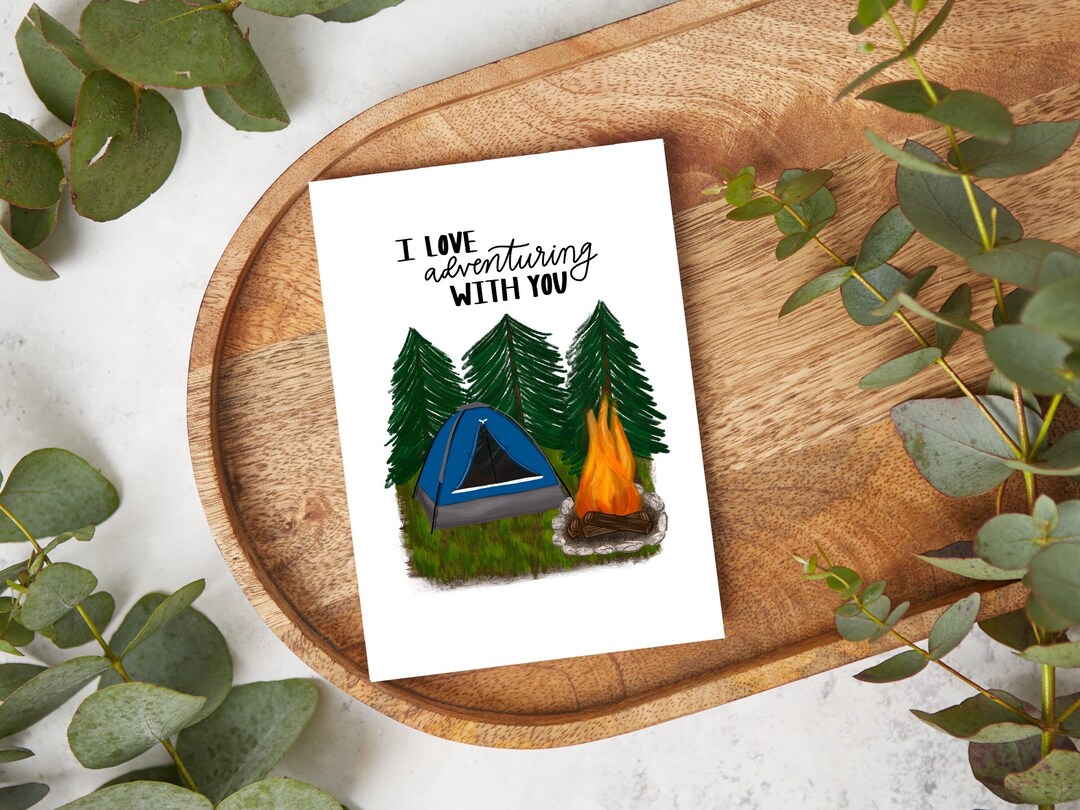 Adventure Buddy Card - Anniversary Card - Friendship Card - Camping ...