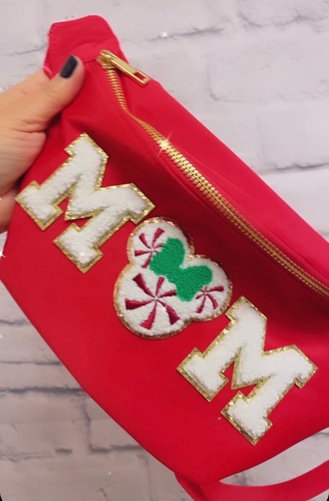 MOM Fanny Pack | Large Park Fanny Pack | Christmas Park Bag | Christmas ...