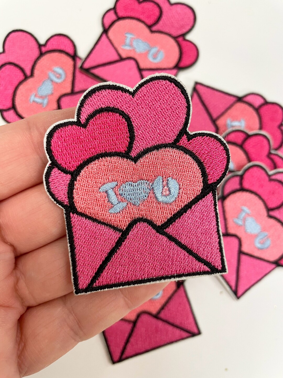Envelope Heart Patch | Valentines Day Patches | Embroidered Patches ...