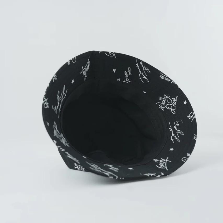 Autograph Bucket Hat | Disney Bucket Hat | Park Day Hat | Signature Hat ...