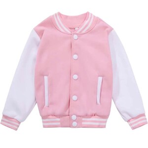 Custom Varsity Jackets | Personalized Girls Jacket | Pink Varsity ...