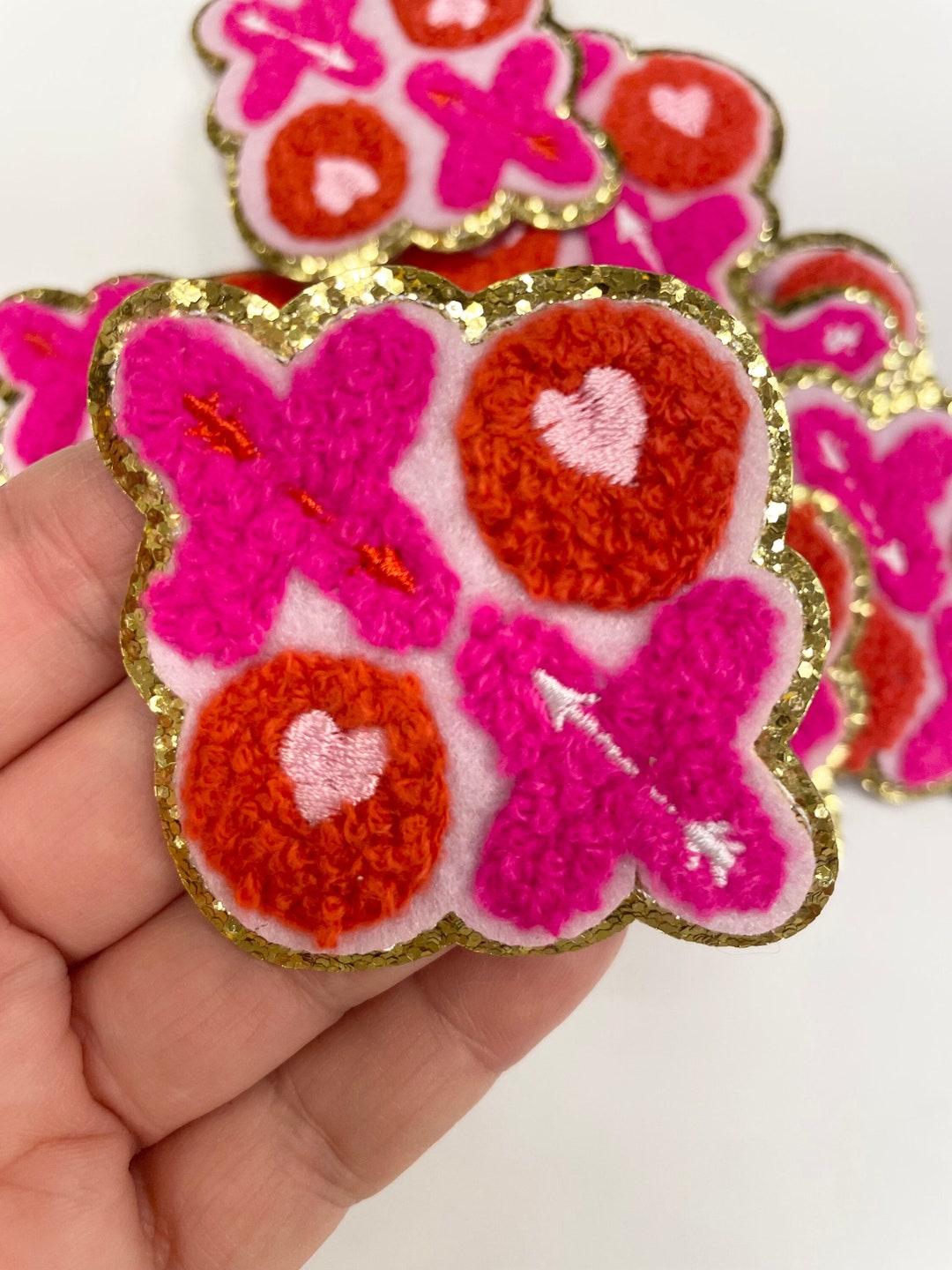 XOXO Chenille Patch | Valentines Day Patches | Pink + Red Patches ...