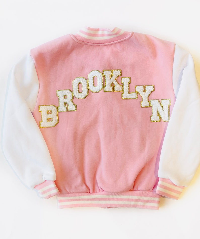Custom Varsity Jackets Personalized Girls Jacket Pink - Etsy