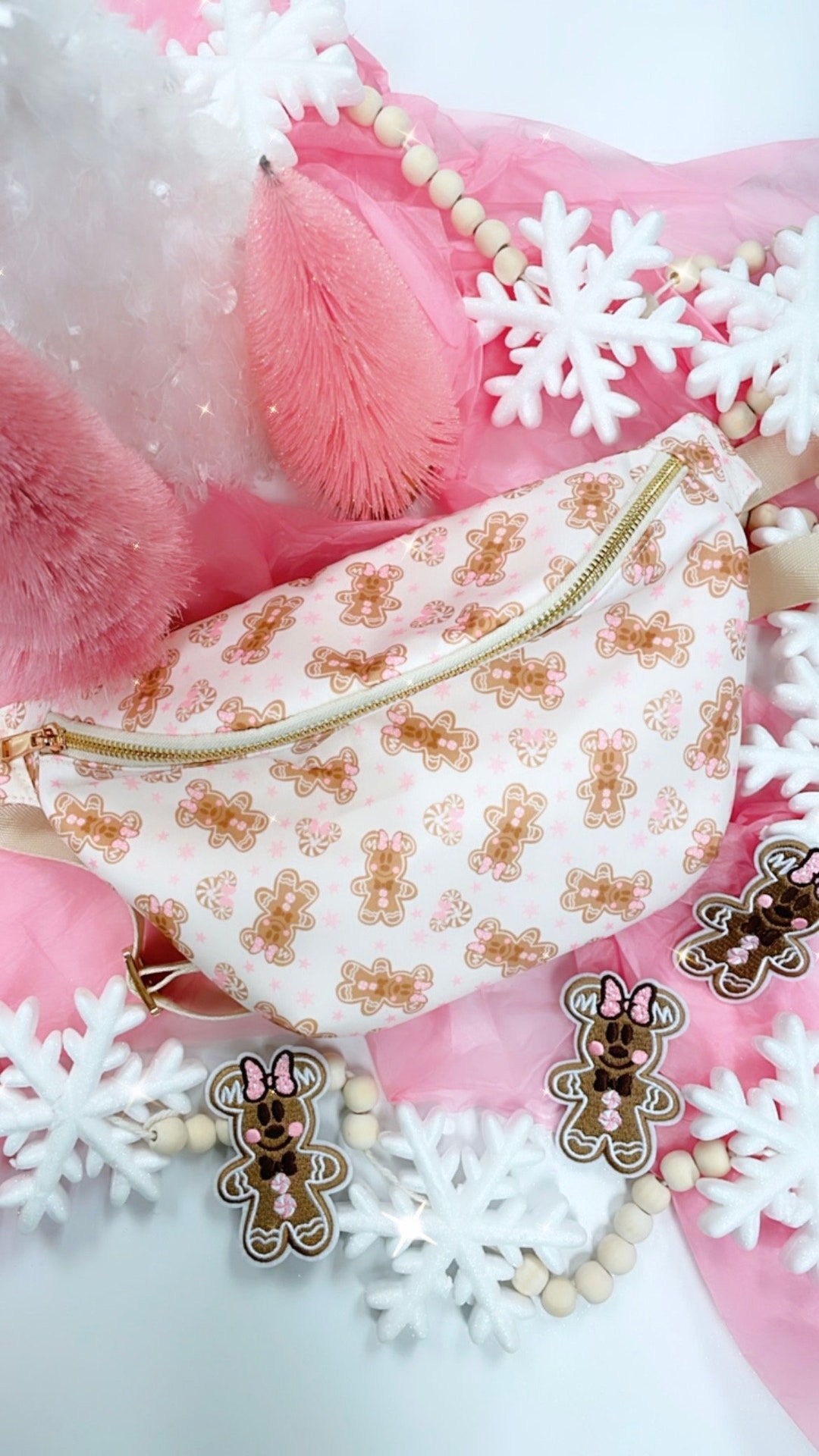 LARGE Christmas Gingy Fanny Pack Ready to Ship Gingerbread Mouse Fanny ...