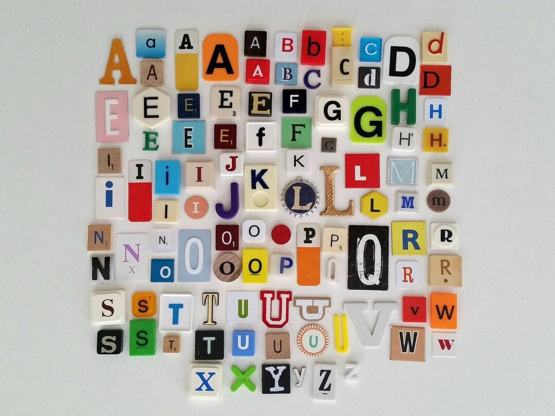 100 * DIFFERENT * Alphabet Letters! A Fun Mixture of Letter Tiles in ...