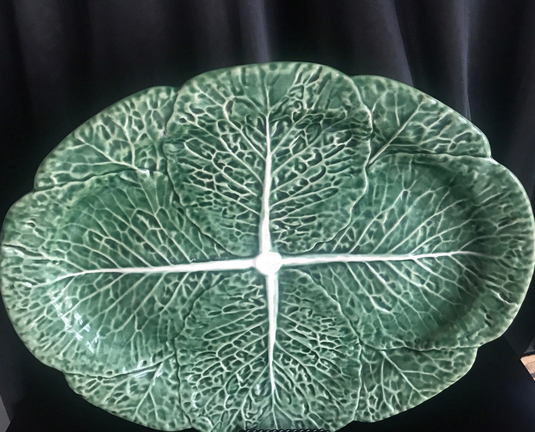 Cabbage Ware Platter,tableware Server Large Majolica Stoneware ...