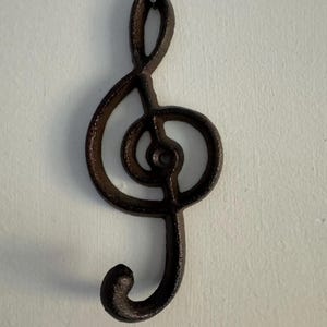 Door Hook ,music Note , Clef, Door Fixtures , Themed Door Wall Mount ...