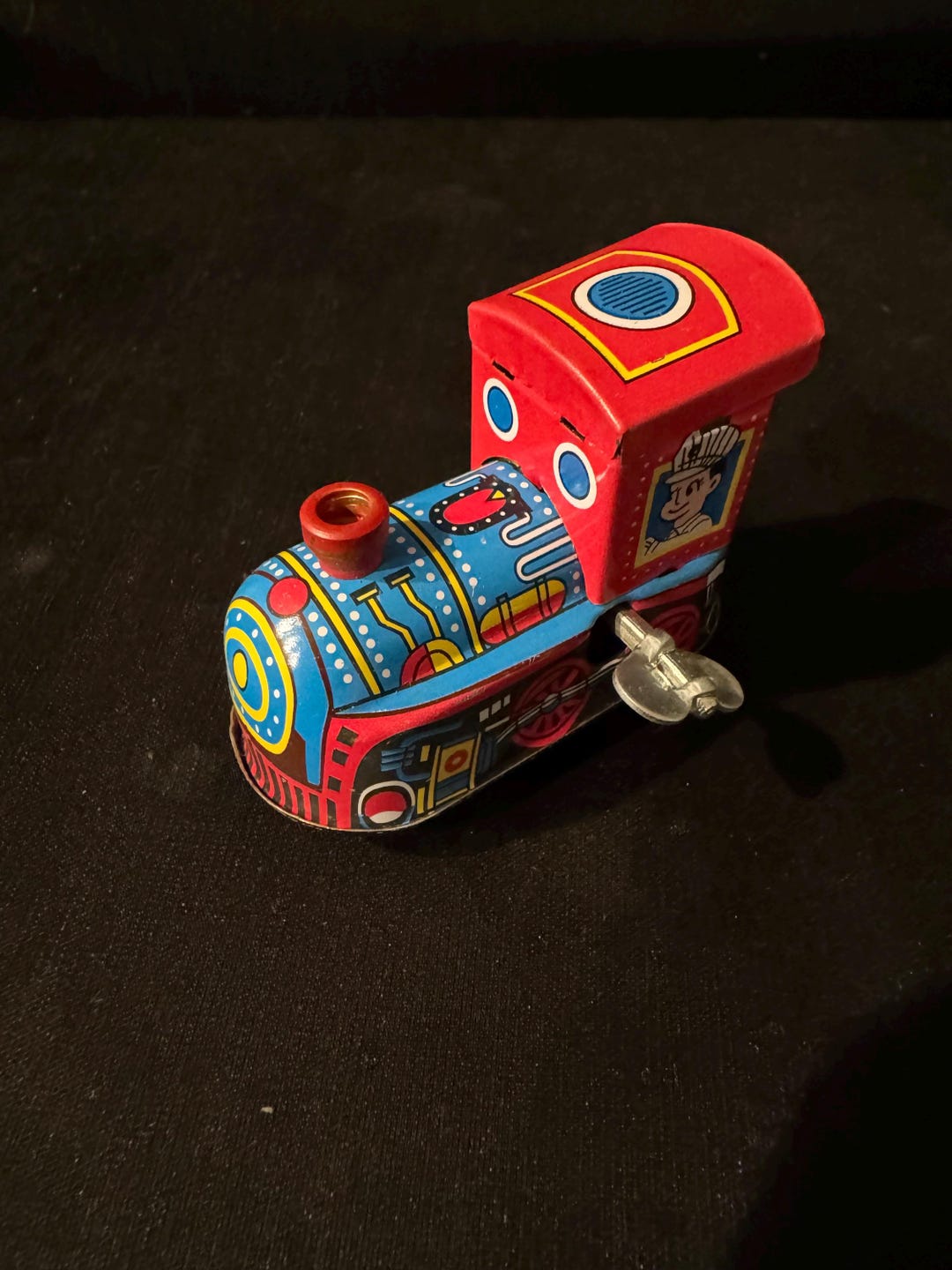 Tin Toy Train, Wind up ,mechanical , Mininature Collectible ...