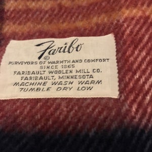 Wool Plaid Throw Blanket -by Faribo - Faribault Woolen Mill Co ...
