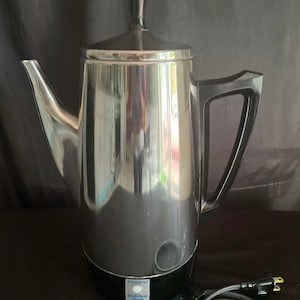 Electric Coffee Percolator 12 Cup Stainless Steel , by Presto - Etsy