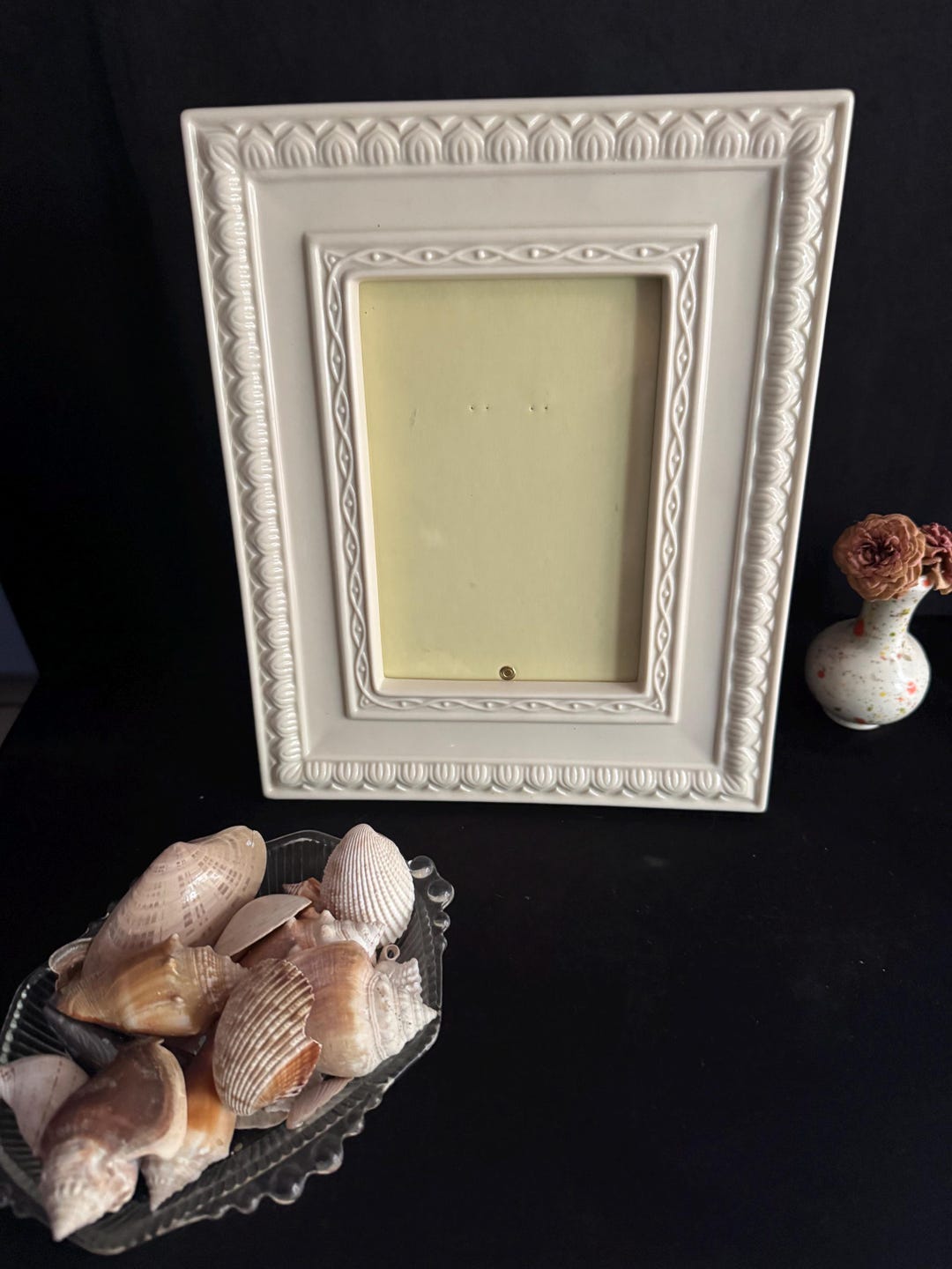 Lenox Picture Frame ,5x7”, Tabletop , Porcelain , Shadow Box Style ...