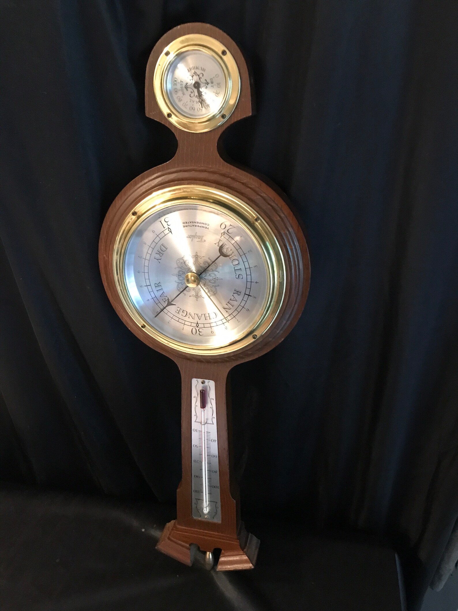 Banjo Barometer Storm Weather Thermometer Indicator Taylor - Etsy