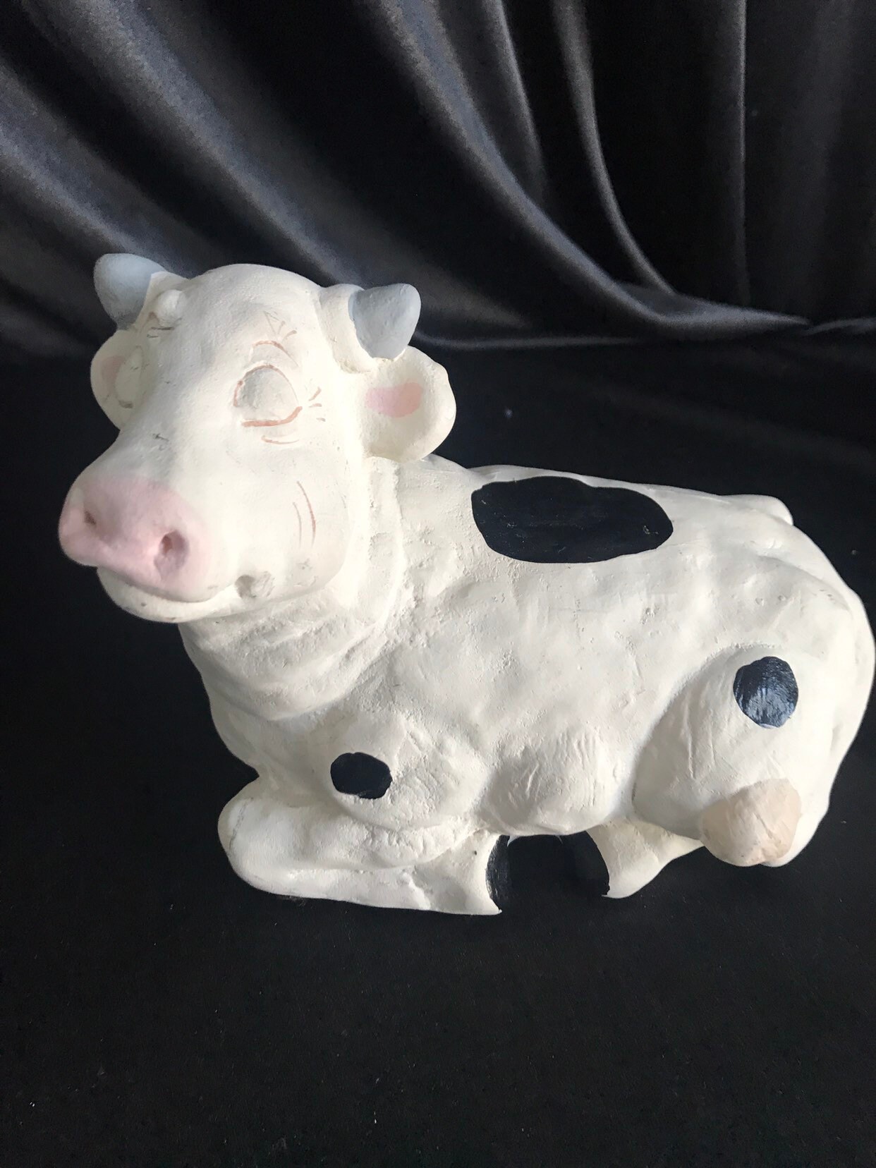 Cow door stopper Holstein milking cow by cast art mantle | Etsy