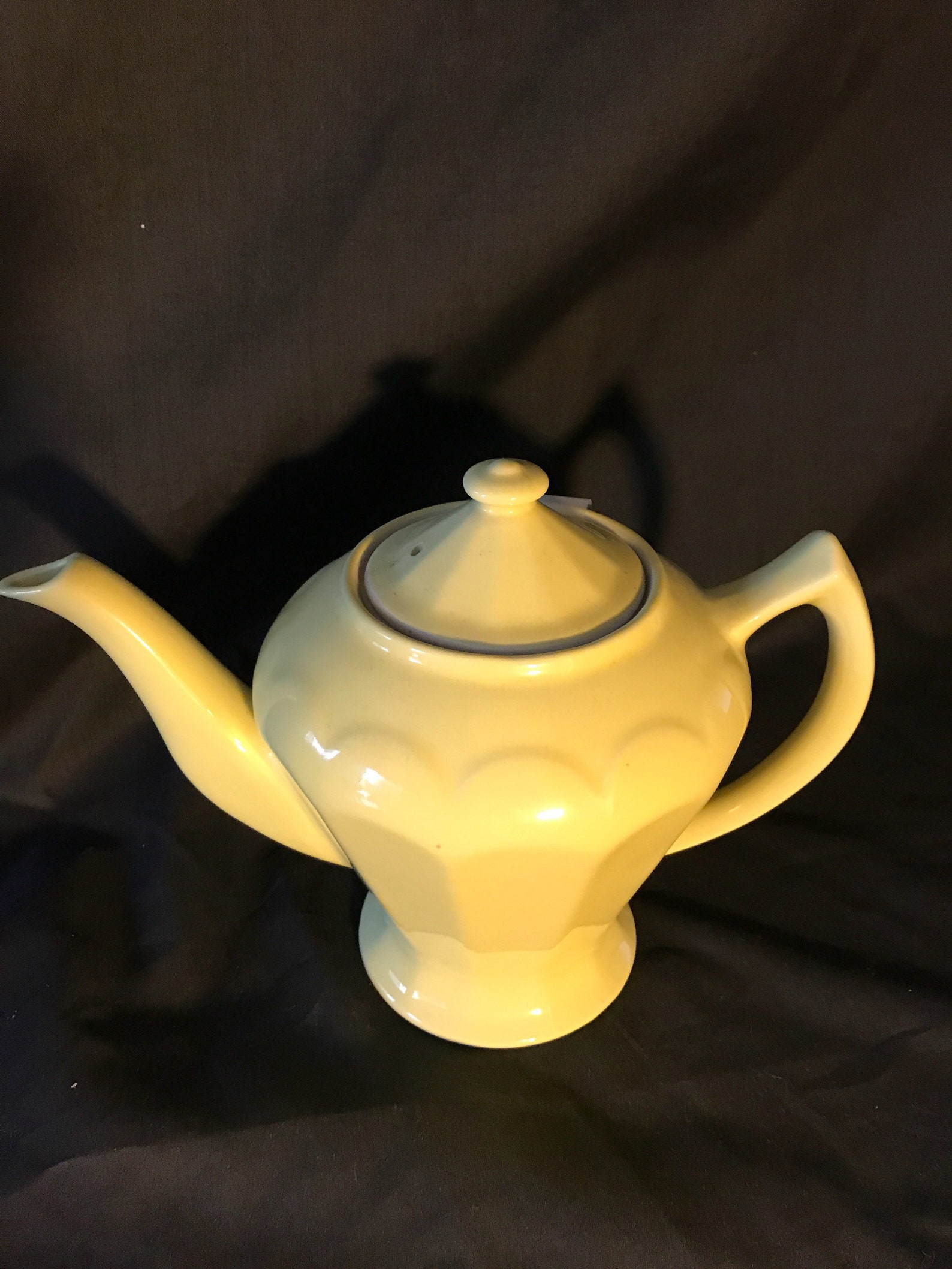 Hall Pottery Teapot Stoneware Yellow Glazed Tea Coffee Pot - Etsy