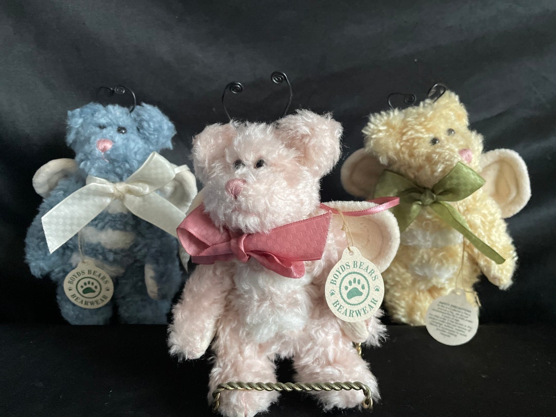 Boyds Bear Trio Set 3 Plushie Winkle Bee Set, Dinkle ,winkle,pinkle Bee ...