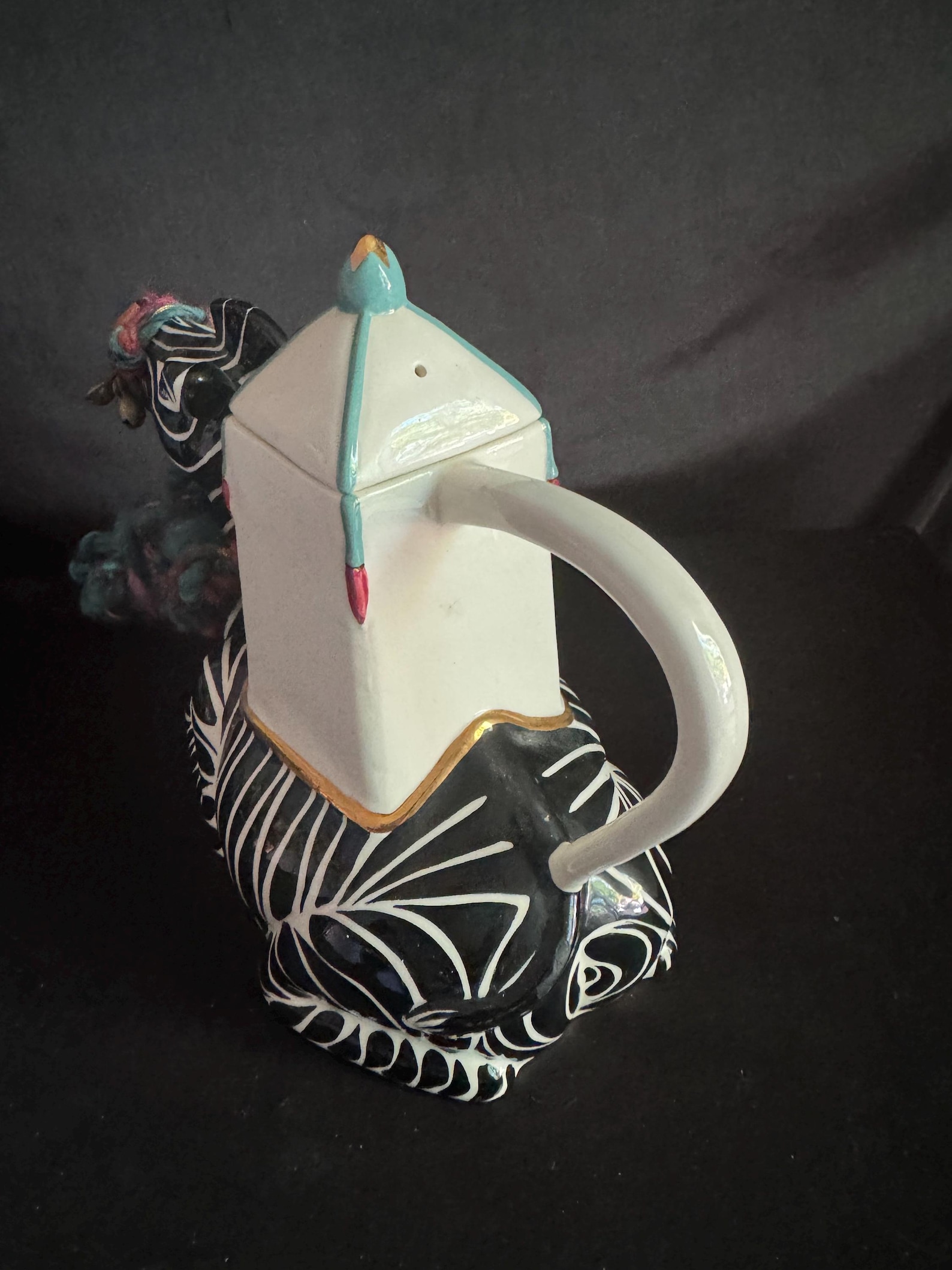Themed Teapot , Zebra , Designer Tom Hatton , A Rare Vintage Find - Etsy
