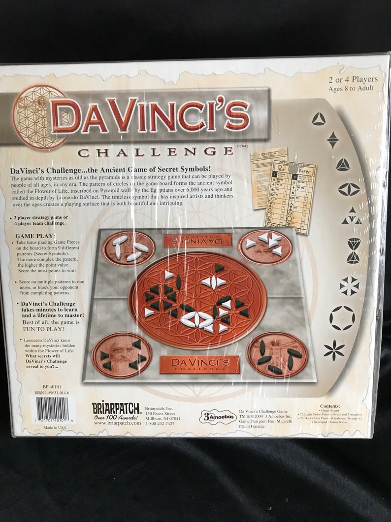 NIB -strategy Games ,davinci Challenge Game Ancient Game of Secret ...