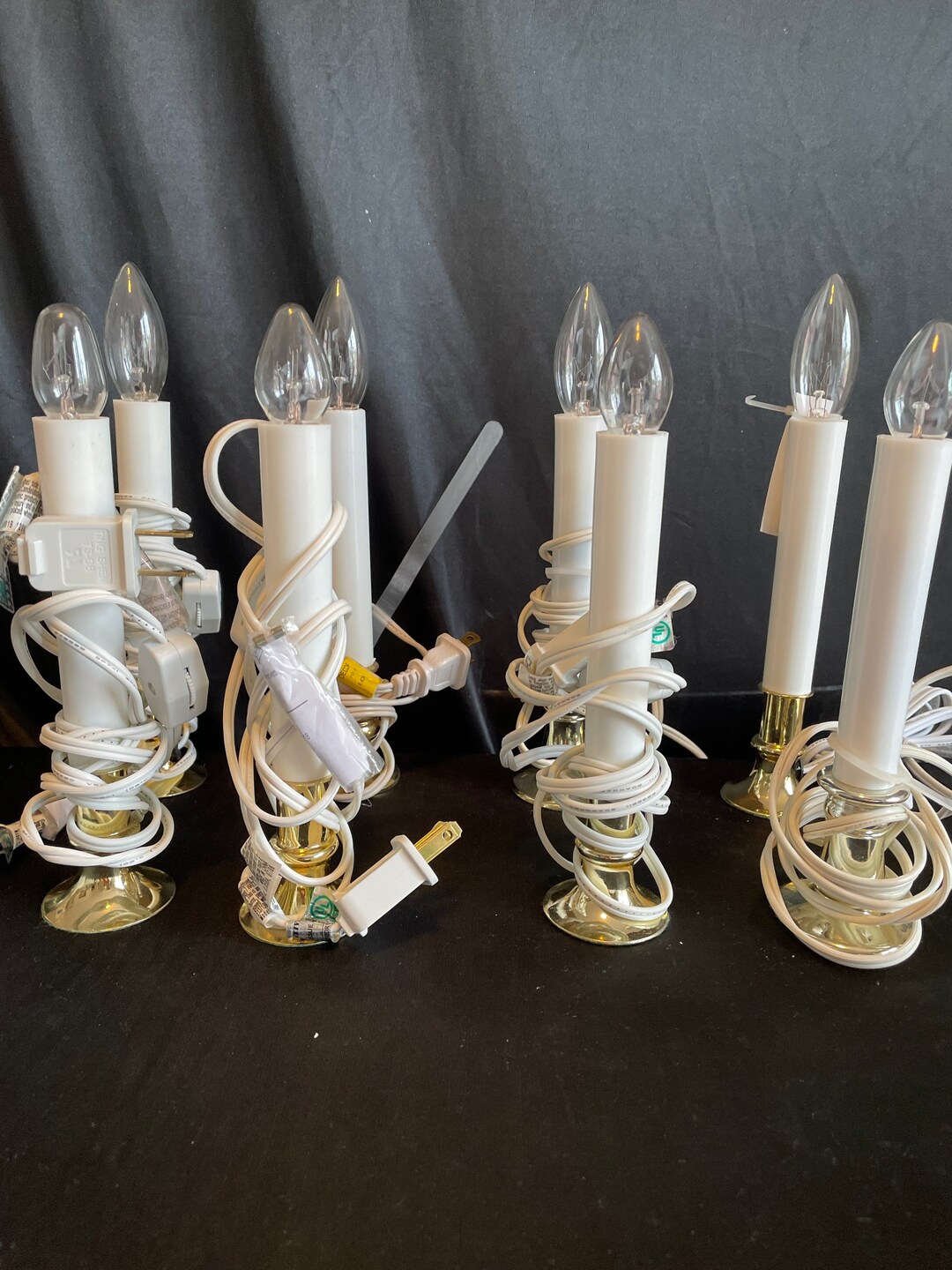 Window Candlestick Lights ,8 Plug in Traditional Lighting , Windowsill ...