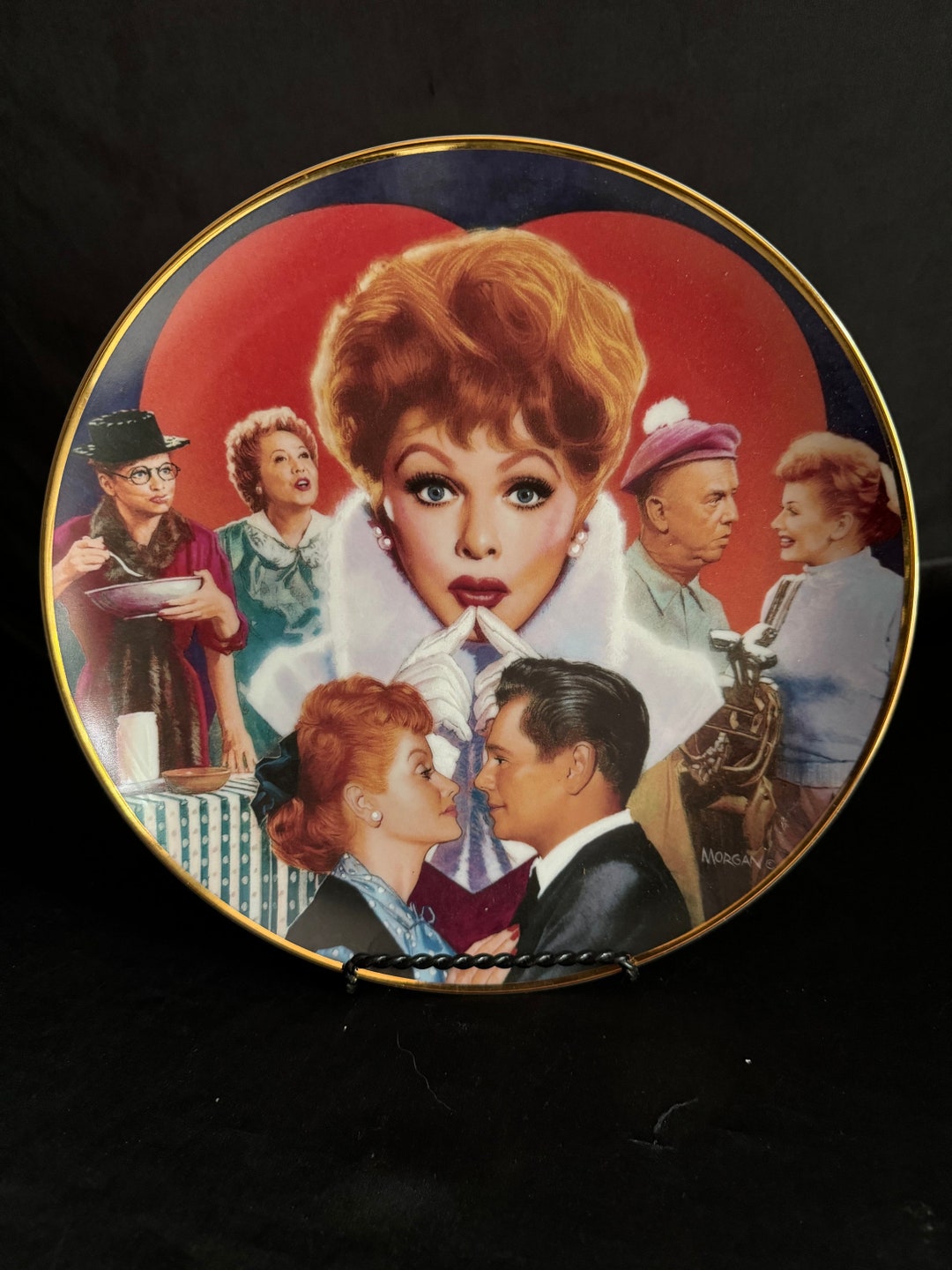 I Love Lucy Plate , Collectible , Morgan Weistling for Hamilton ...