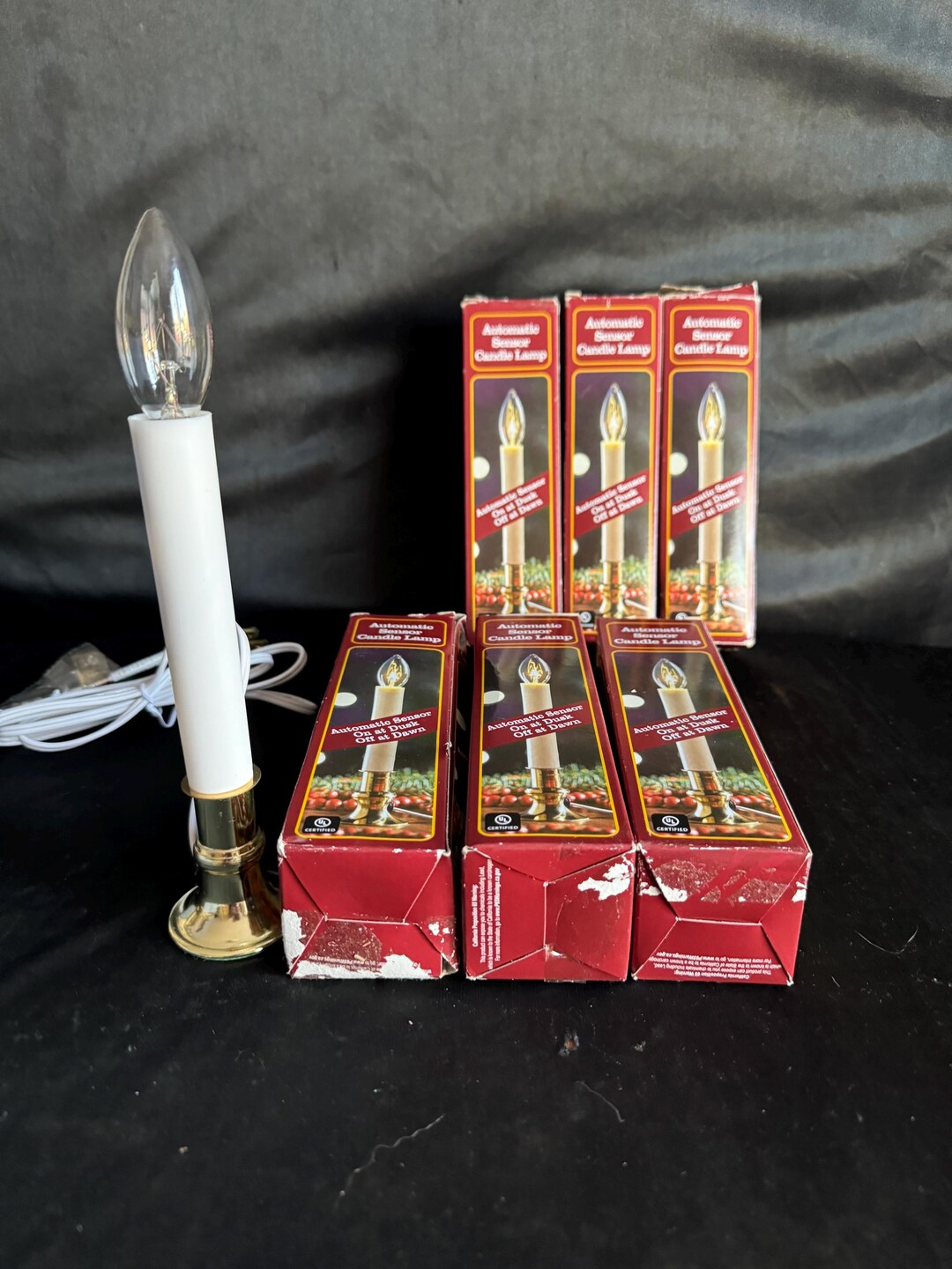 Candlestick Lights Window Candlesticks (6) Electric, Sensor, Dawn to ...