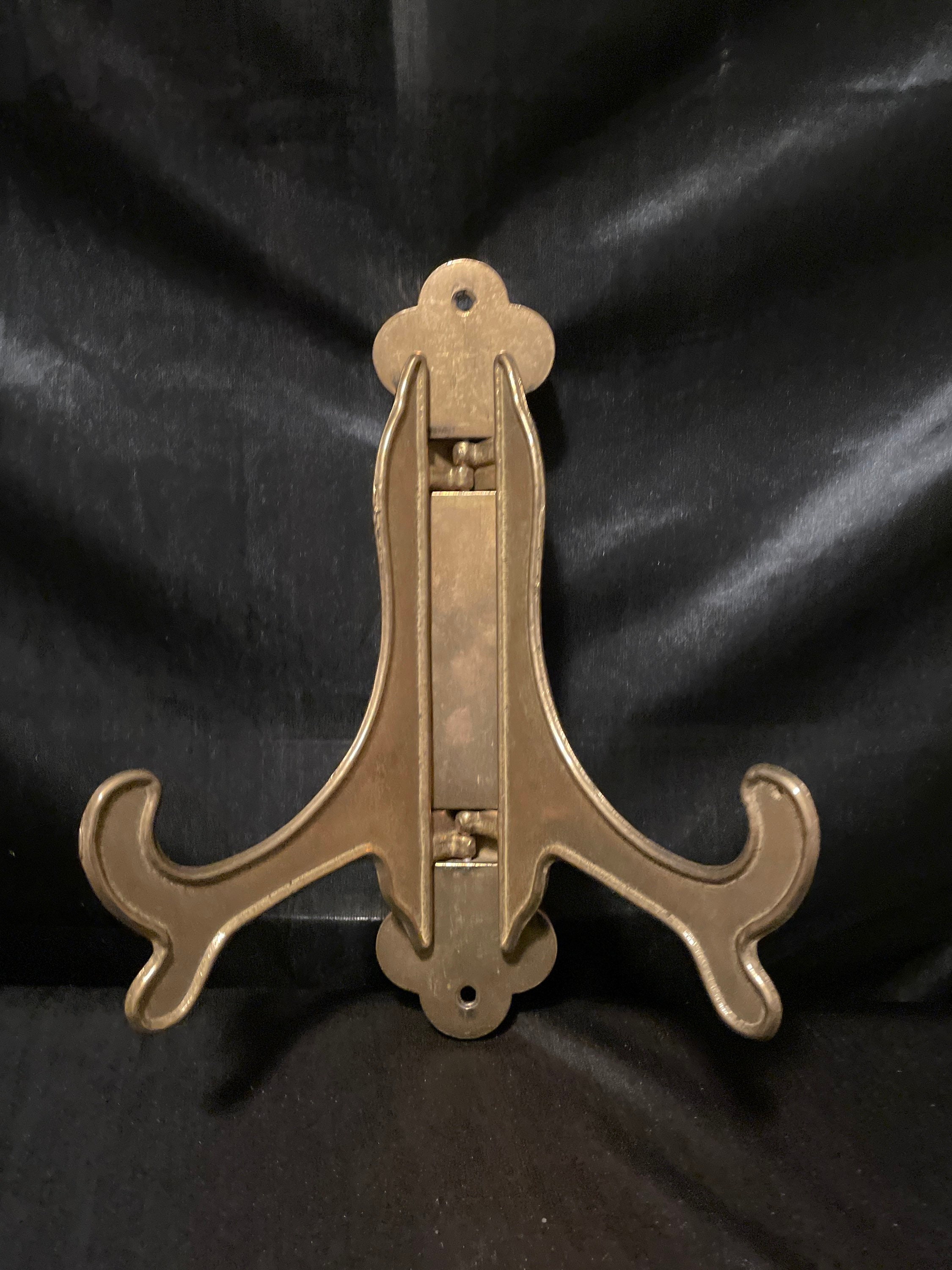 Brass wall mount plate holder open plate wall display | Etsy