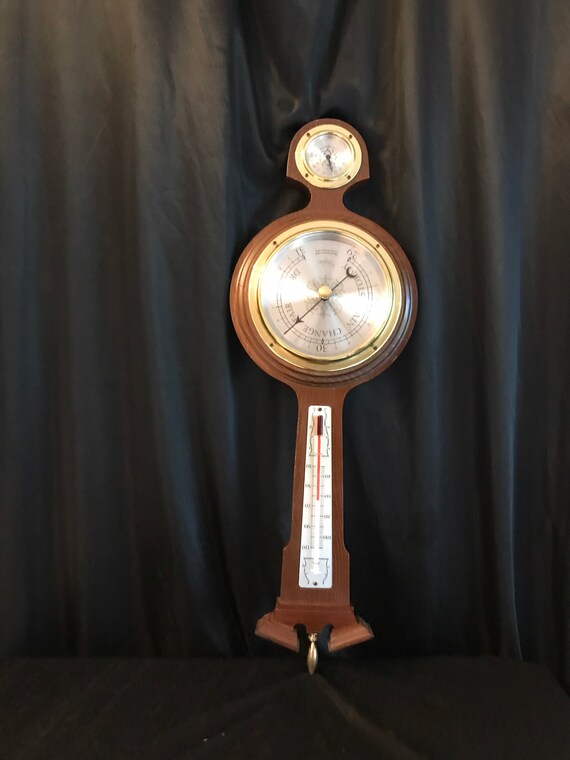 Banjo Barometer Storm Weather Thermometer Indicator Taylor - Etsy