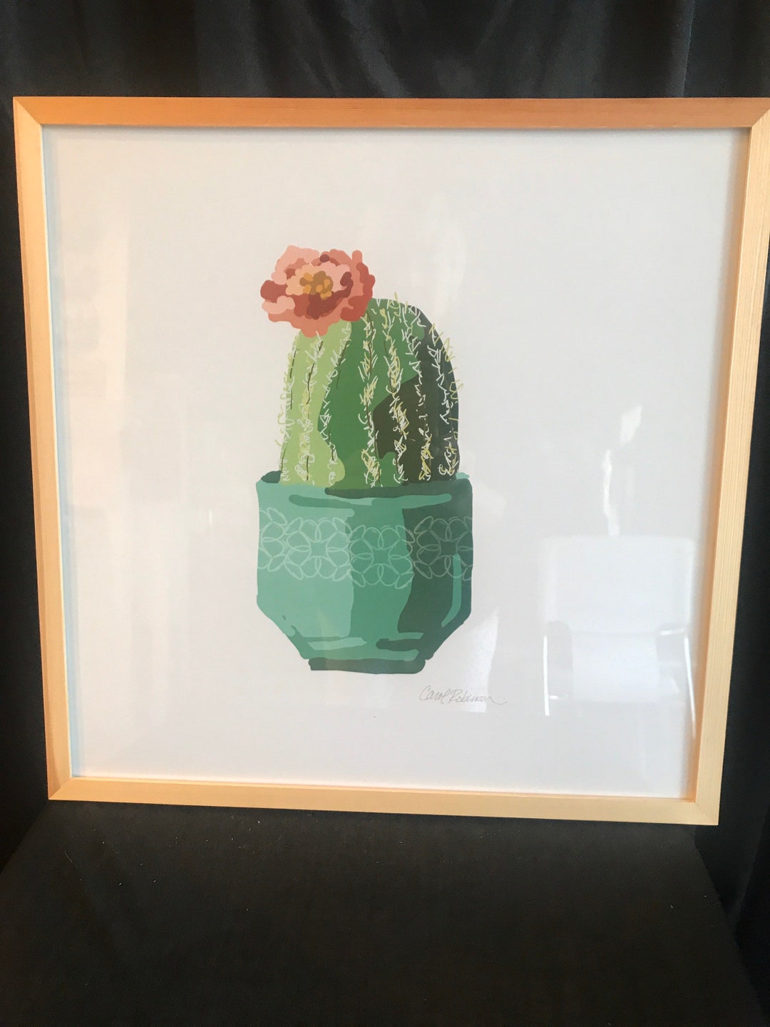 Catus Art Print Carol Robison South Western Framed Print - Etsy