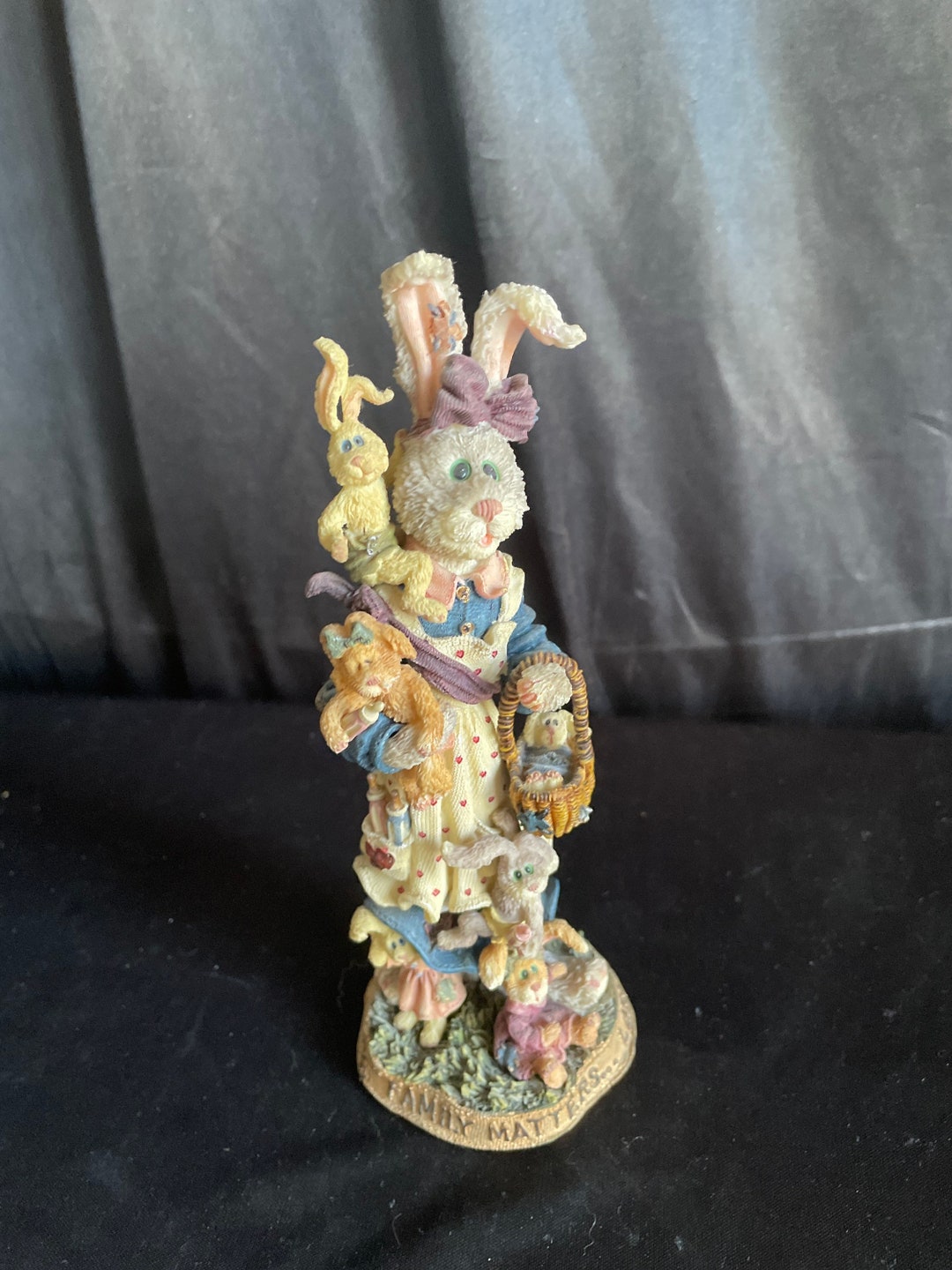 Boyds Bear Bunny Figurine, Themed , Momma Mchutch & Babies “family ...