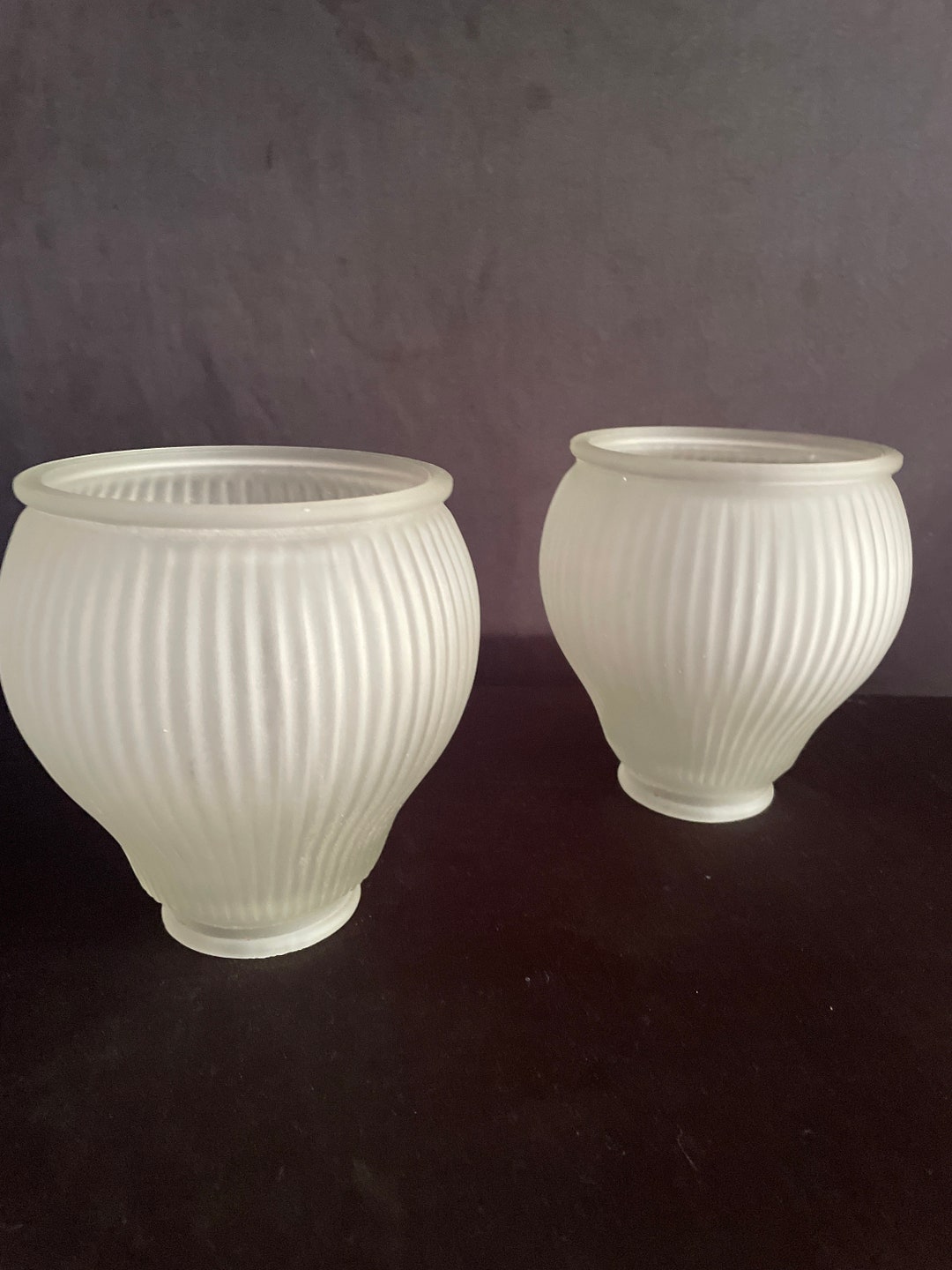 Round Glass Shade , Sconce ,set 2 , Replacement Lighting ,round ...