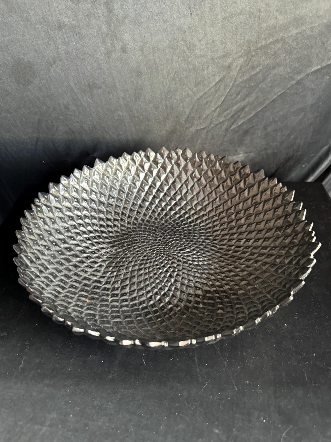 Michael Aram Black Graphite Console Bowl: Pineapple Cut Design ...