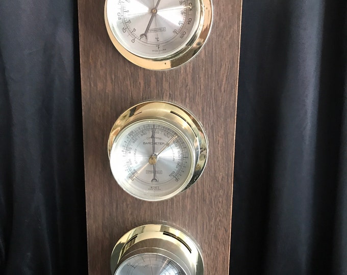 Weather Barometer / Thermometer/ Humidity Wall Mount -MCM / Springfield ...