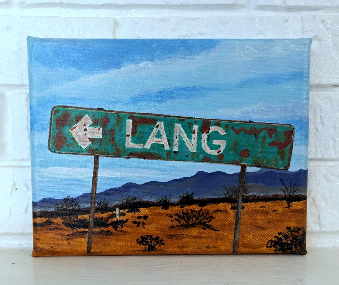 The Old Lang Sign Original Acrylic on Canvas - Etsy