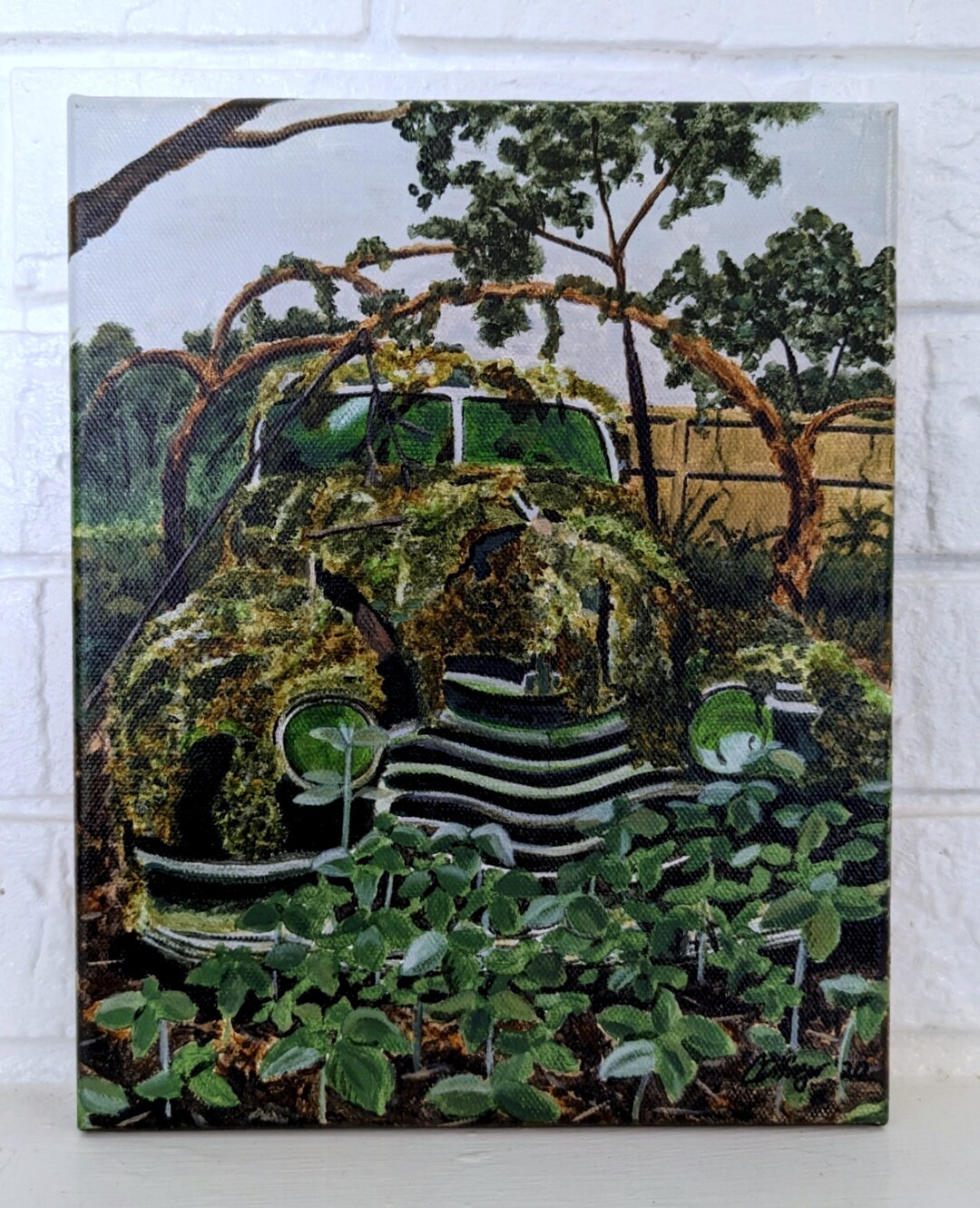 Camion Verde Automotive Art Original Acrylic on Canvas - Etsy