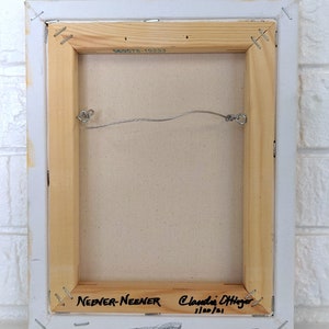 Cat Art Neener-neener Original Acrylic on Canvas - Etsy