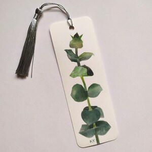 Eucalyptus Watercolor Bookmark Original / Hand Painted Botanical Art ...