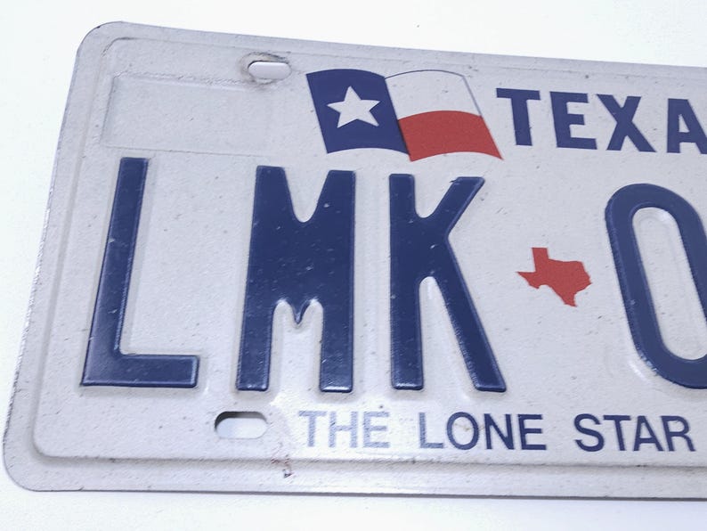 1994 Texas License Plates Matching Pair LMK 050 Lone Star State Vintage ...