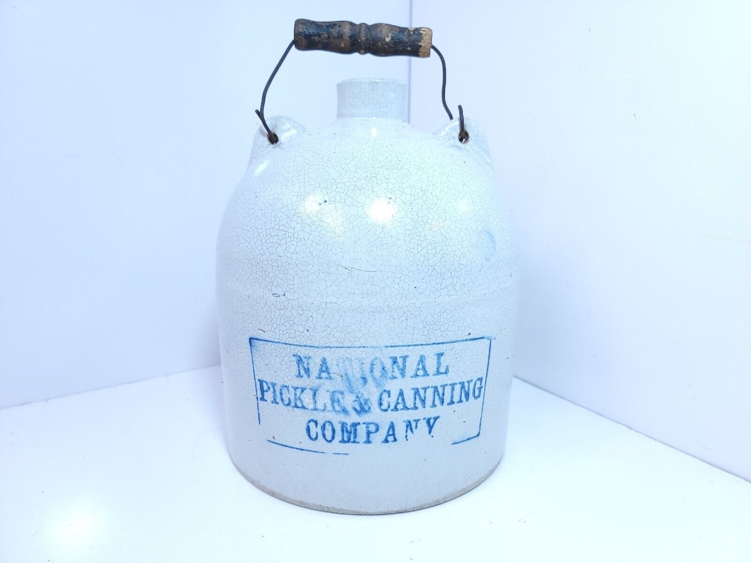 Rare Stoneware Ceramic Crock Jug National Pickle & Canning Company - Etsy