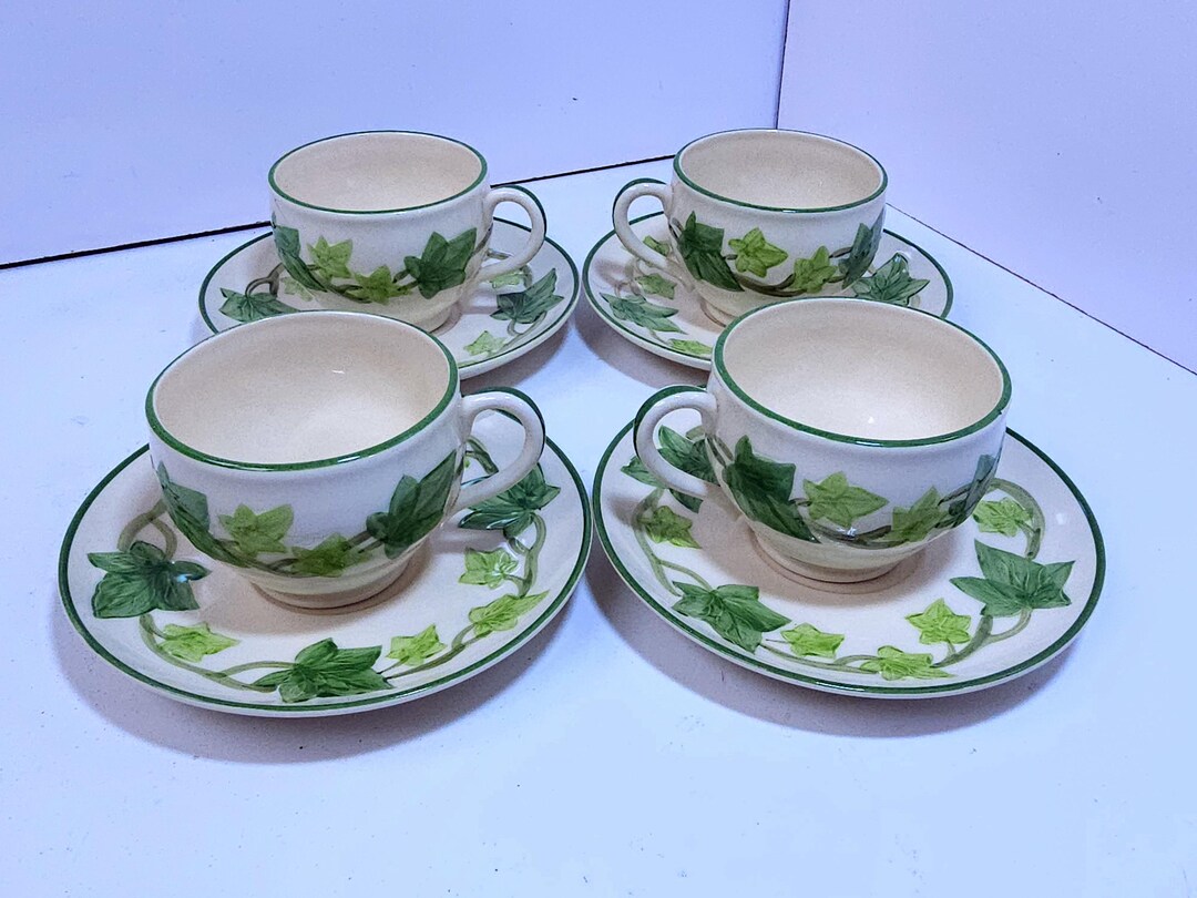 Franciscan Ivy Cup and Saucer Set of Four California USA 1950s - Etsy