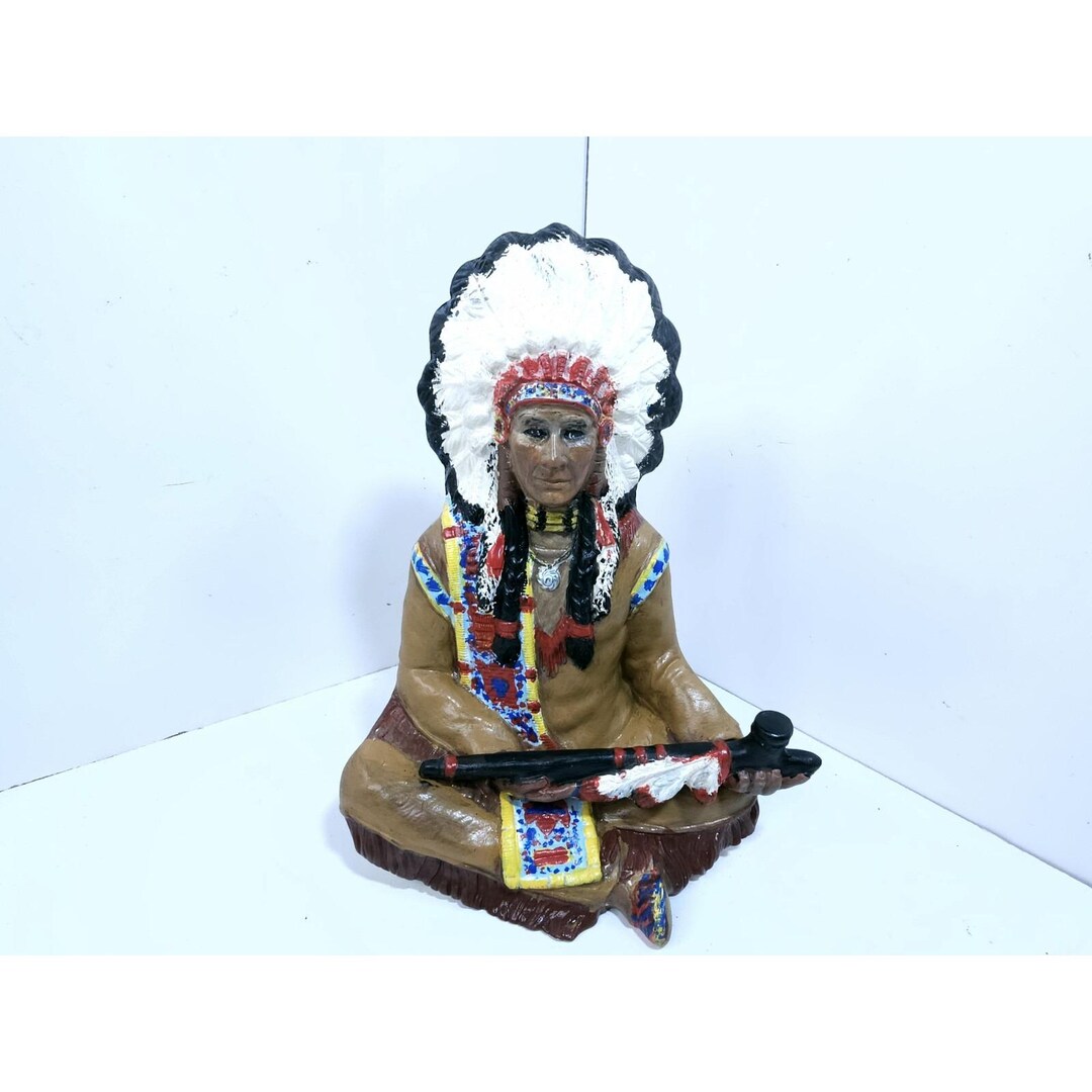 Vintage Provincial Molds Ceramic Native American Indian 1991 - Etsy