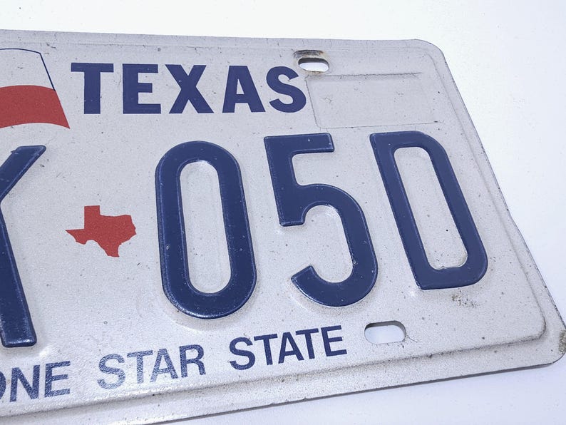 1994 Texas License Plates Matching Pair LMK 050 Lone Star State Vintage ...