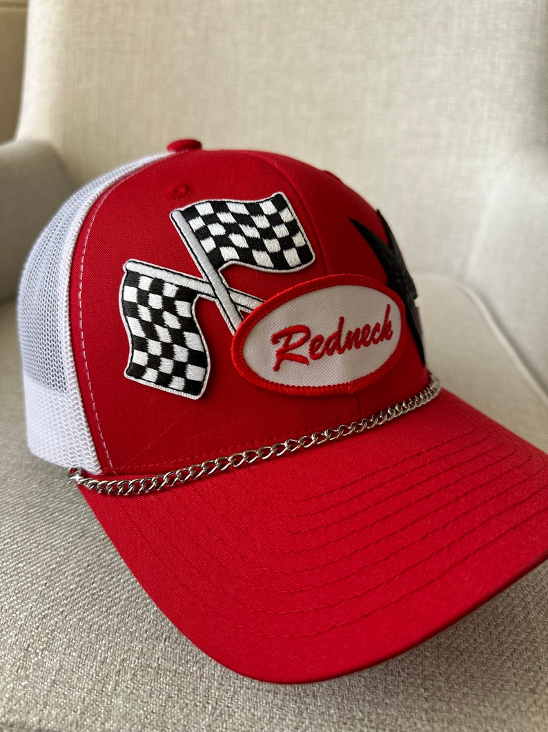 Trucker Hat With Patches for Women, Trendy Trucker Hat With Hat Chain ...