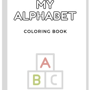 Preschool Coloring Pages, Homeschool Printable, Alphabet Coloring Book ...