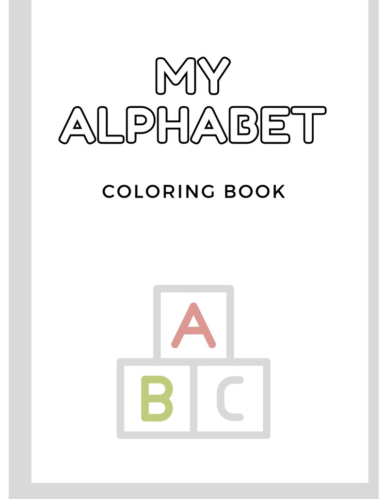 Preschool Coloring Pages, Homeschool Printable, Alphabet Coloring Book ...