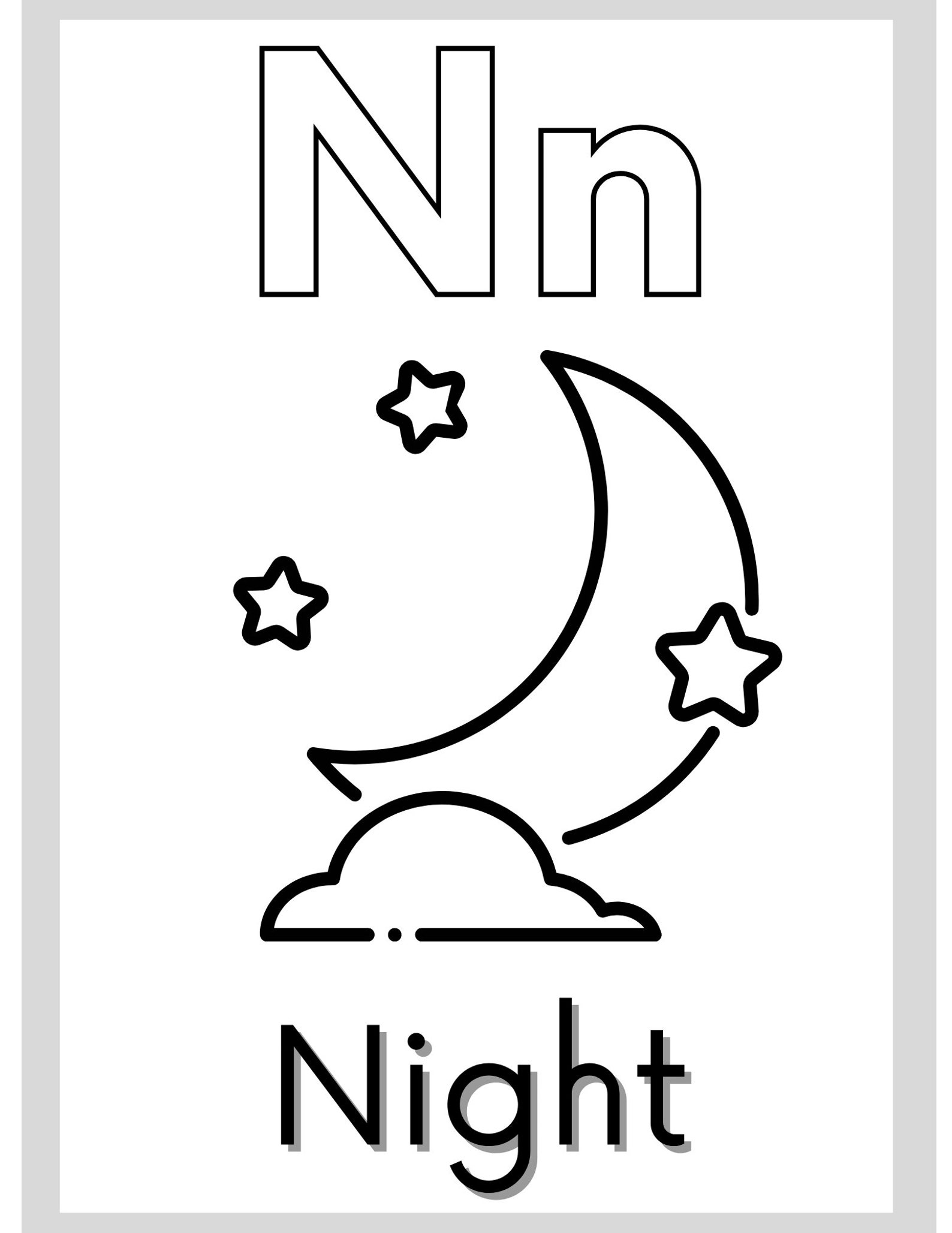 Preschool Coloring Pages, Homeschool Printable, Alphabet Coloring Book ...