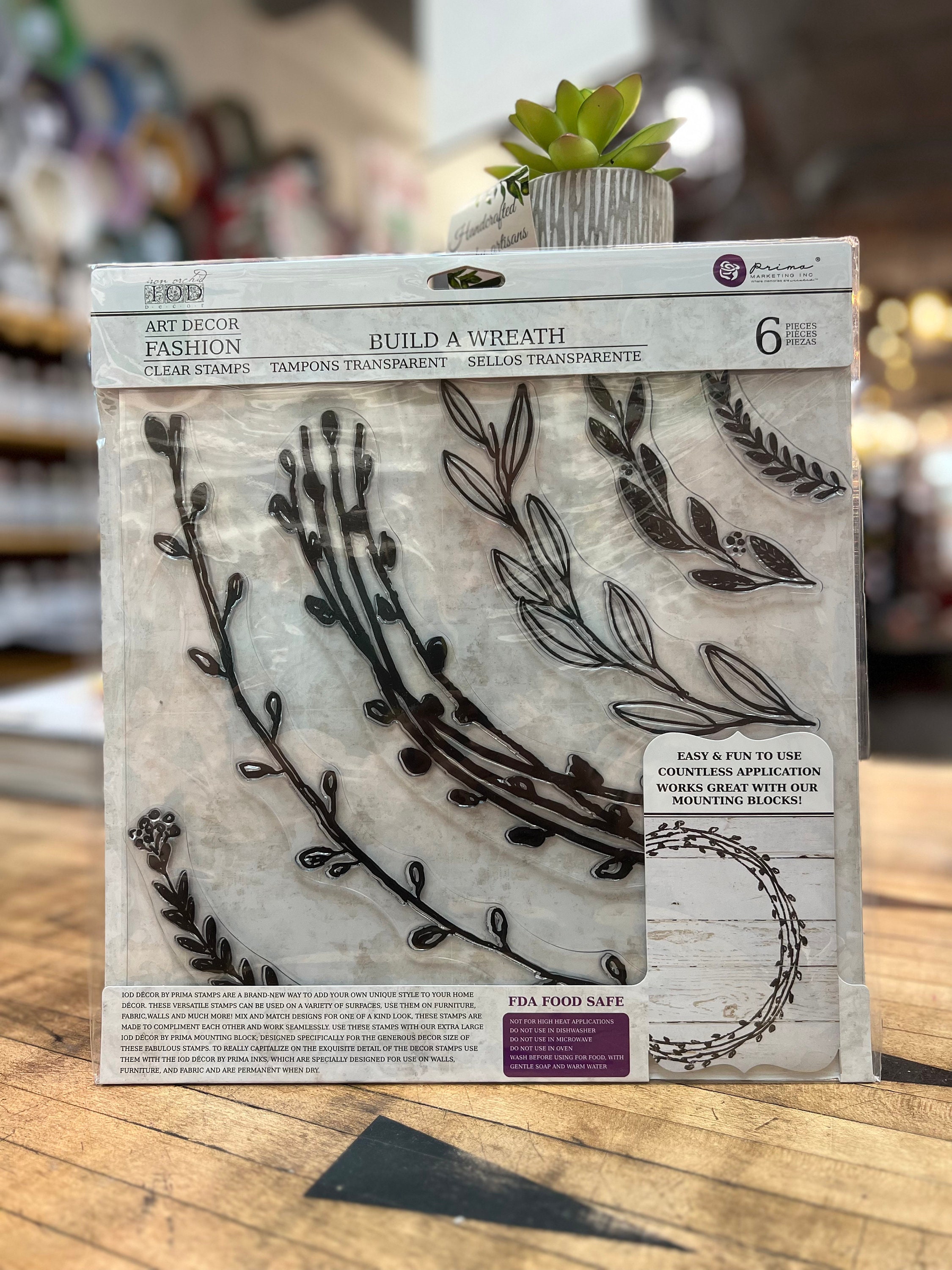 IOD Prima Generation 1 Stamp Build A Wreath - Etsy