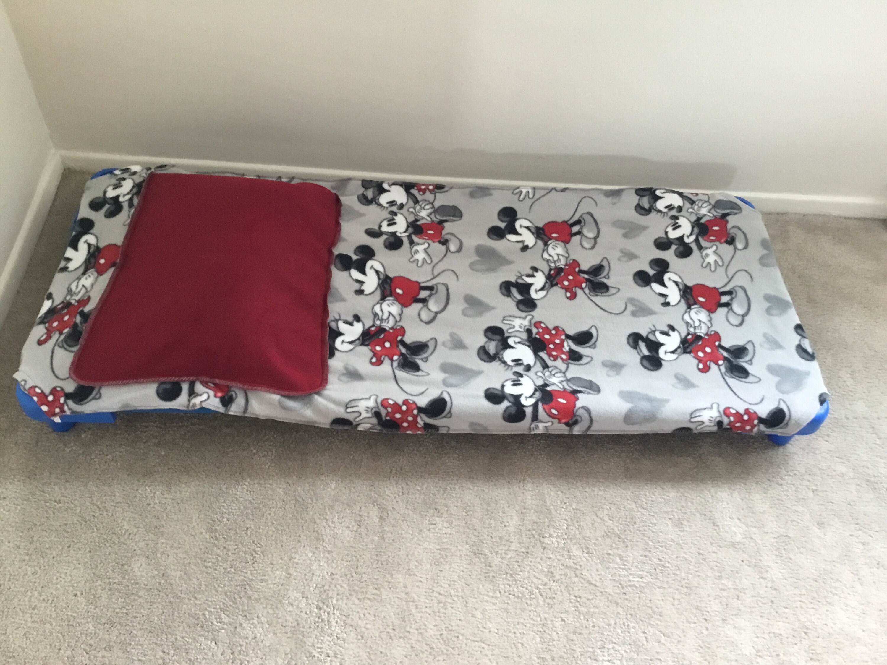 Mickey and Minnie Mouse Cot Set - Etsy